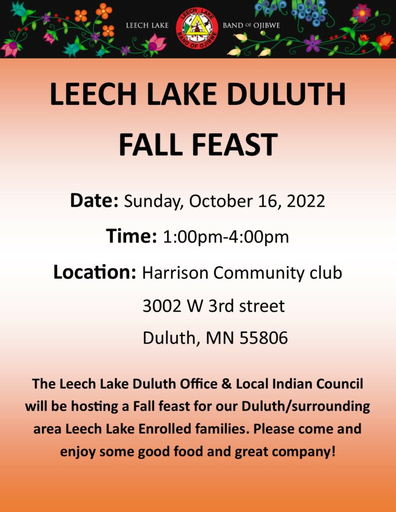 Duluth Fall Feast - Leech Lake News