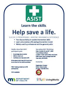 ASIST Suicide Prevention Training - Leech Lake News