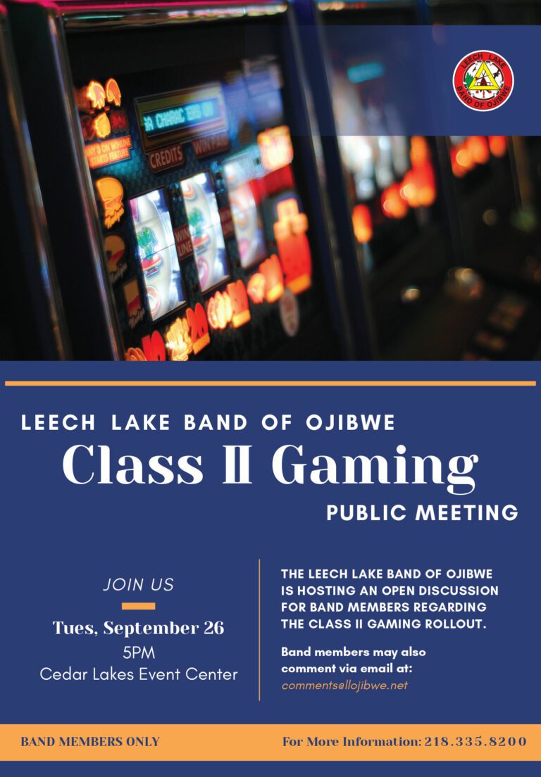 Expanding Horizons: Leech Lake Band Begins Rollout of Class II Gaming ...