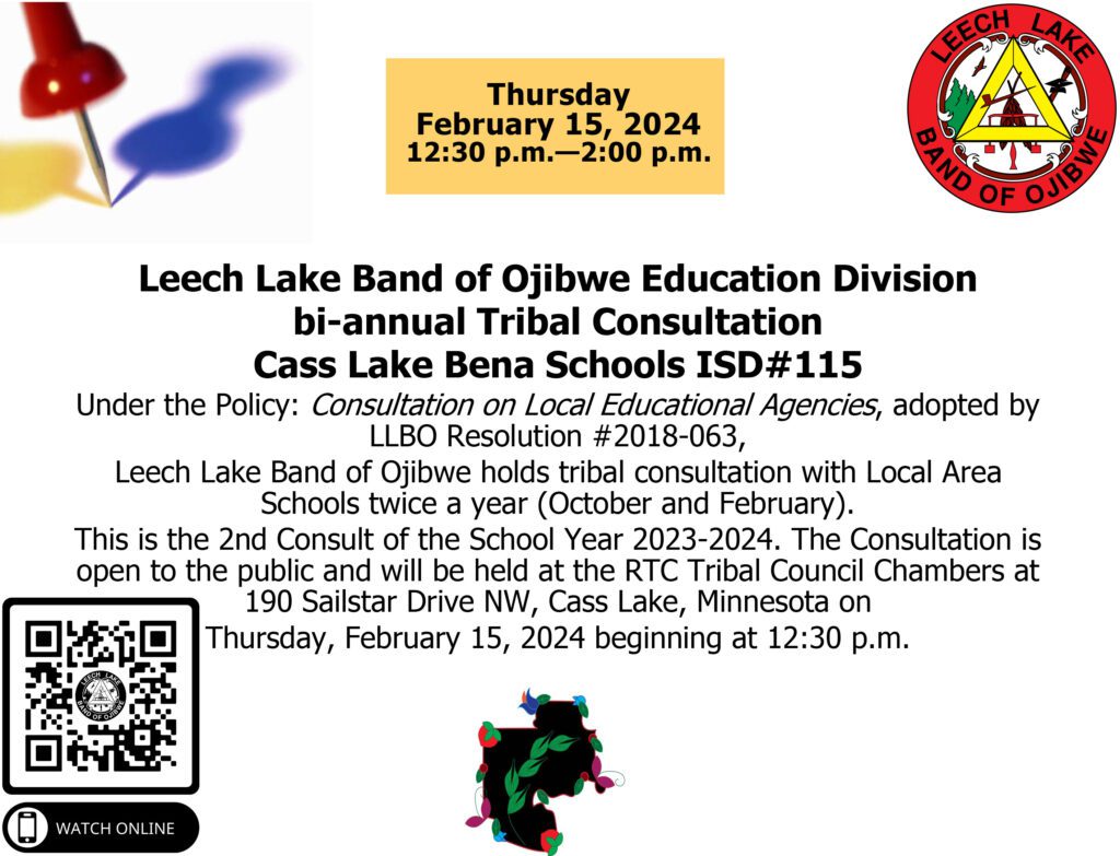 LLBO- Cass Lake Bena School Consultation - Leech Lake News