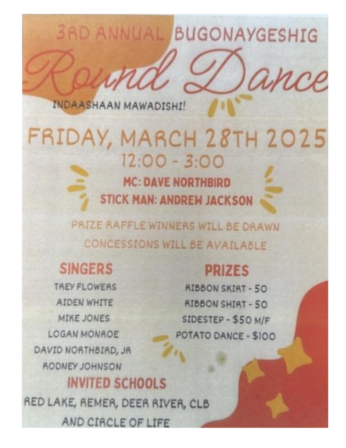 Leech Lake Band of Ojibwe Weekly Update – March 28th, 2025 - Leech Lake News