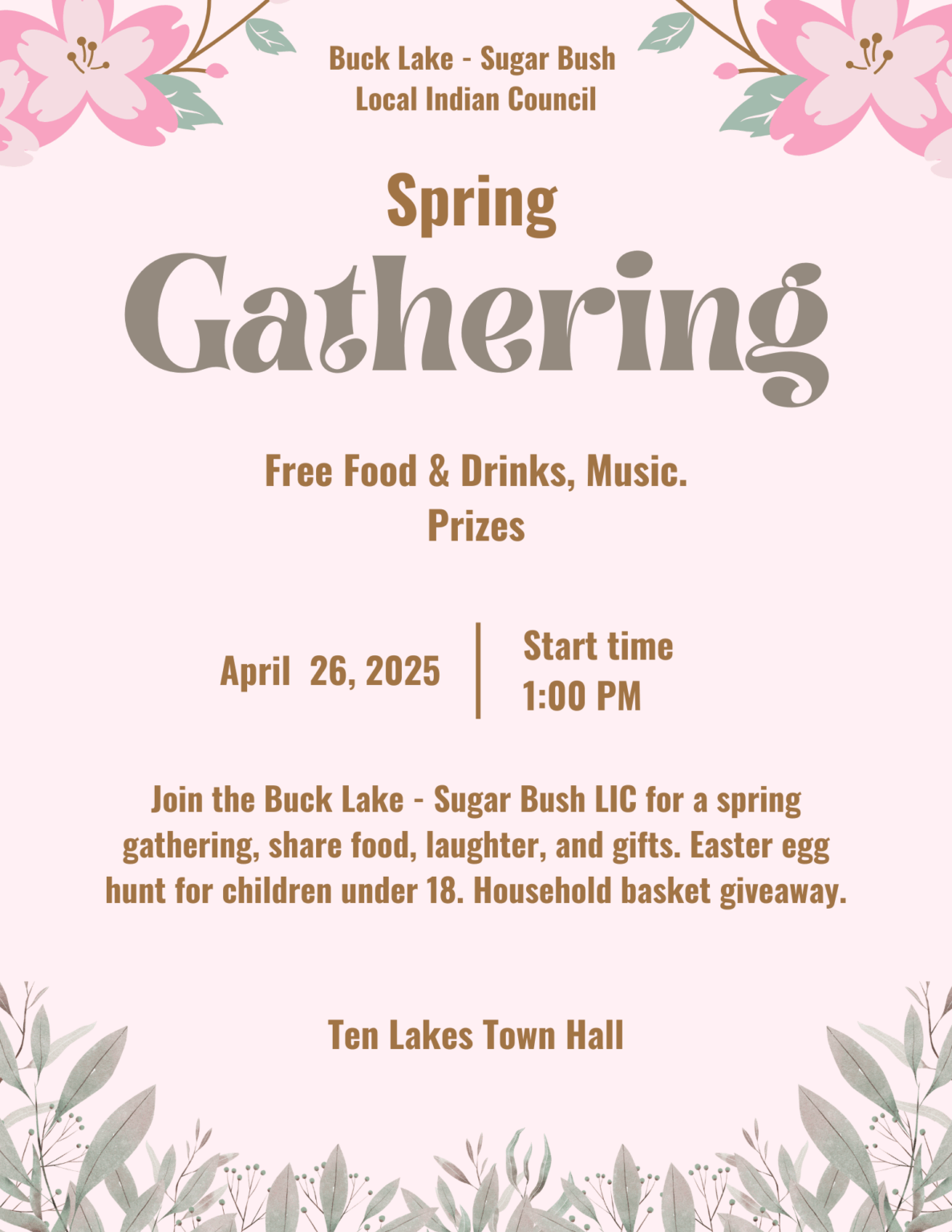 Leech Lake Band of Ojibwe Weekly Update – April 25th, 2025 - Leech Lake ...