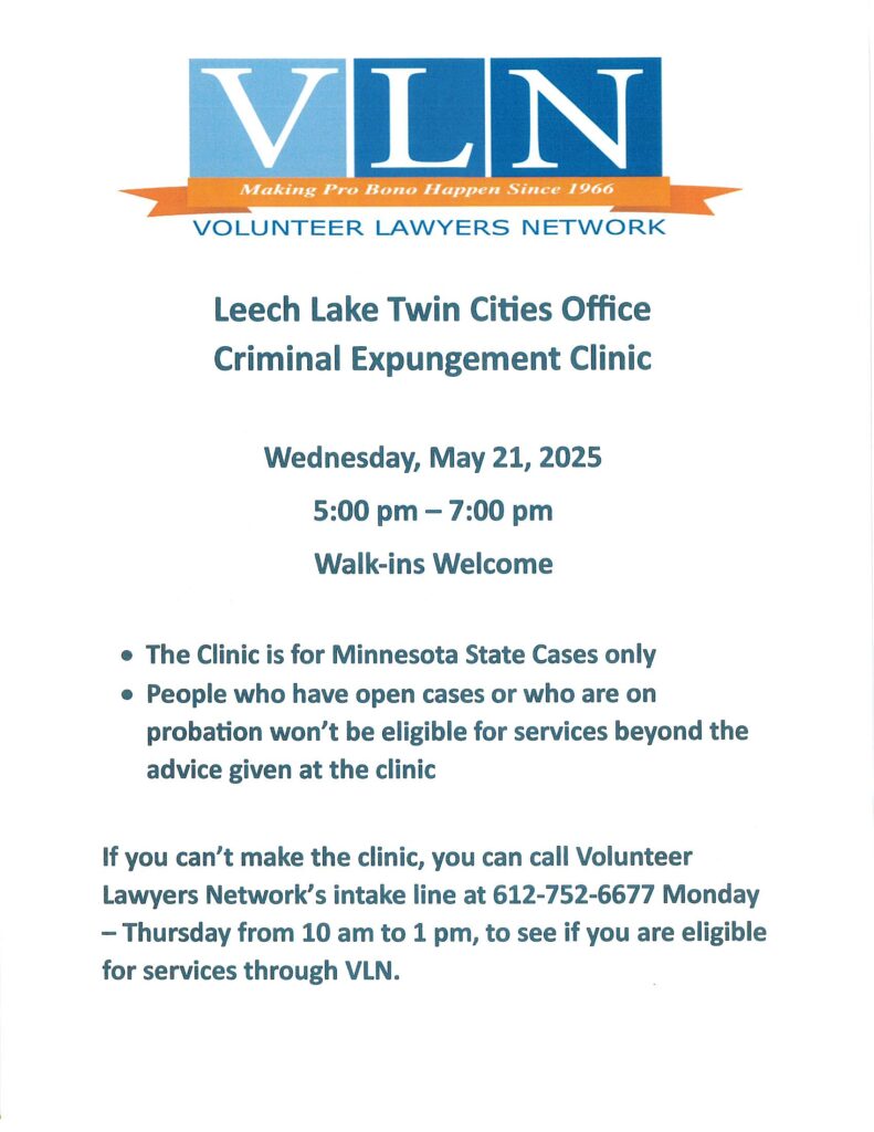 Leech Lake Band of Ojibwe Weekly Update – May 16th, 2025 - Leech Lake News