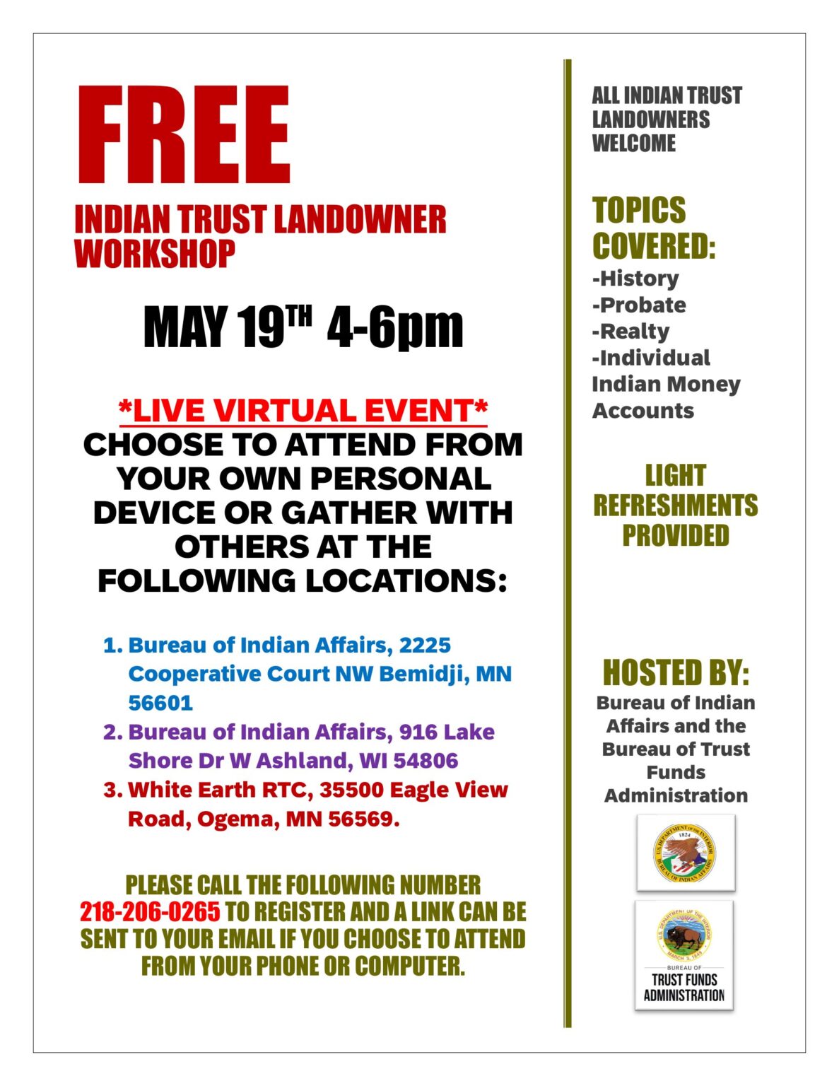 Leech Lake Band of Ojibwe Weekly Update – May 16th, 2025 - Leech Lake News